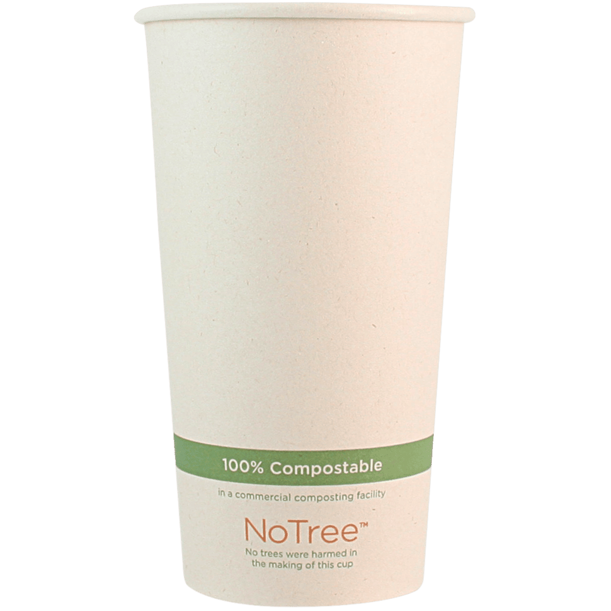 20 Oz NoTree Paper Cup 1000 case Sustainable Food Packaging